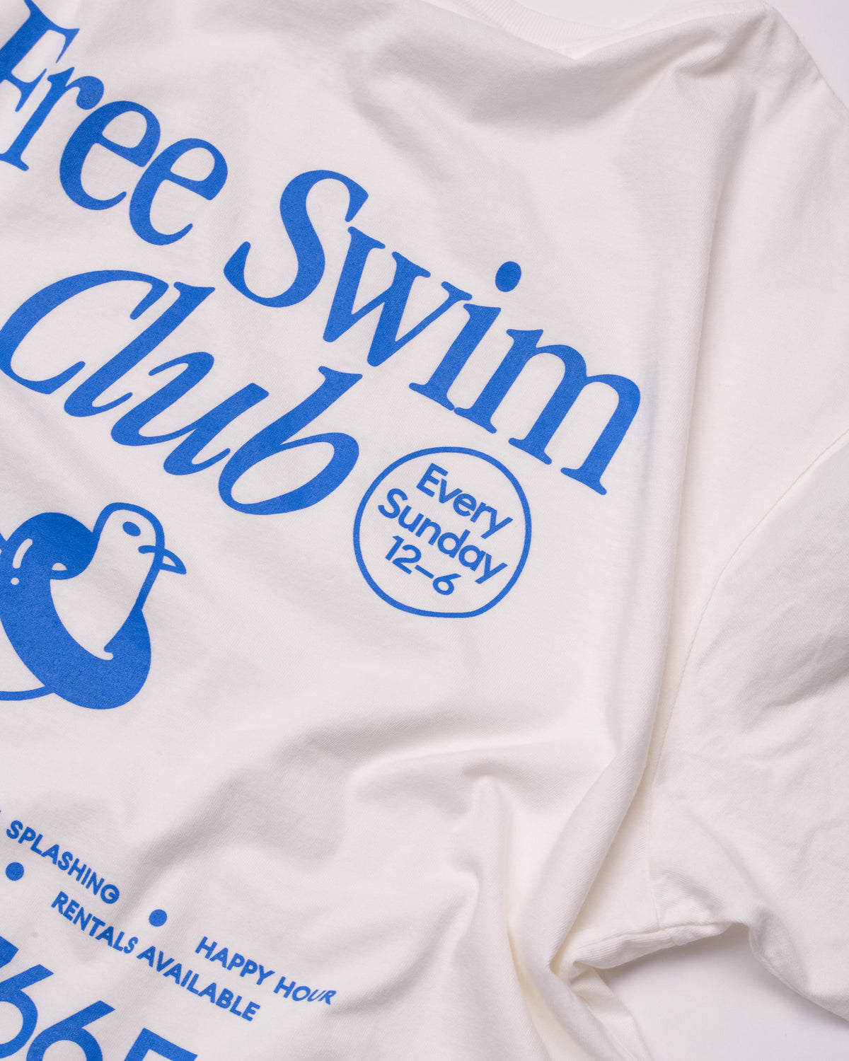Free Swim Club Tee — Whip Cream – Public Pool™